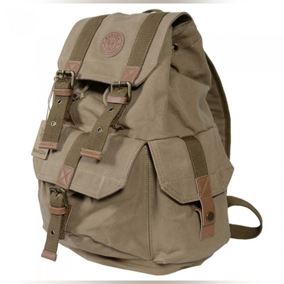 Rakuda | Bags | Rakuda Cargo Vintage Canvas Travel Backpack Nwt | Poshmark
